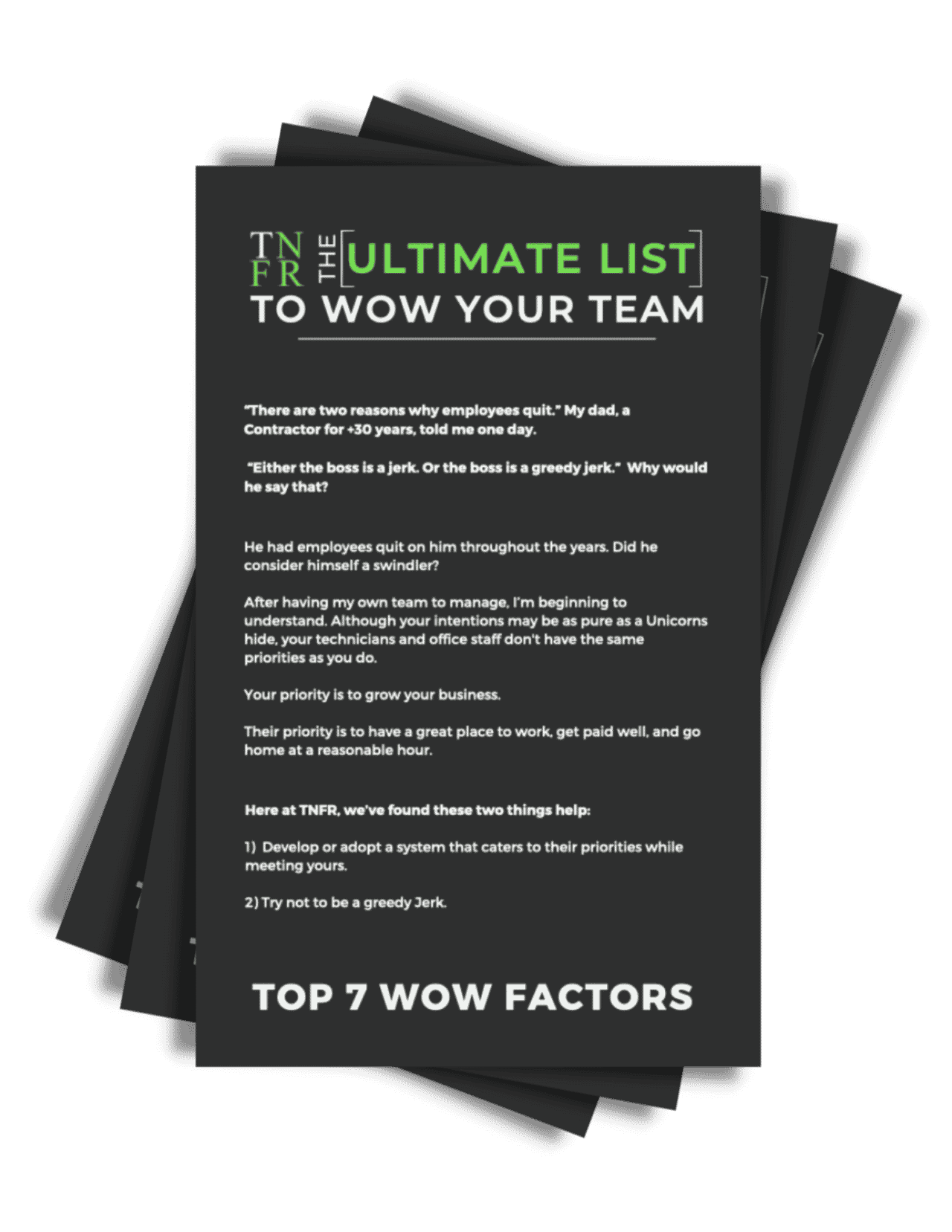 The Ultimate List to Retain Your Team - The New Flat Rate The Ultimate List to Retain Your Team - The New Flat Rate